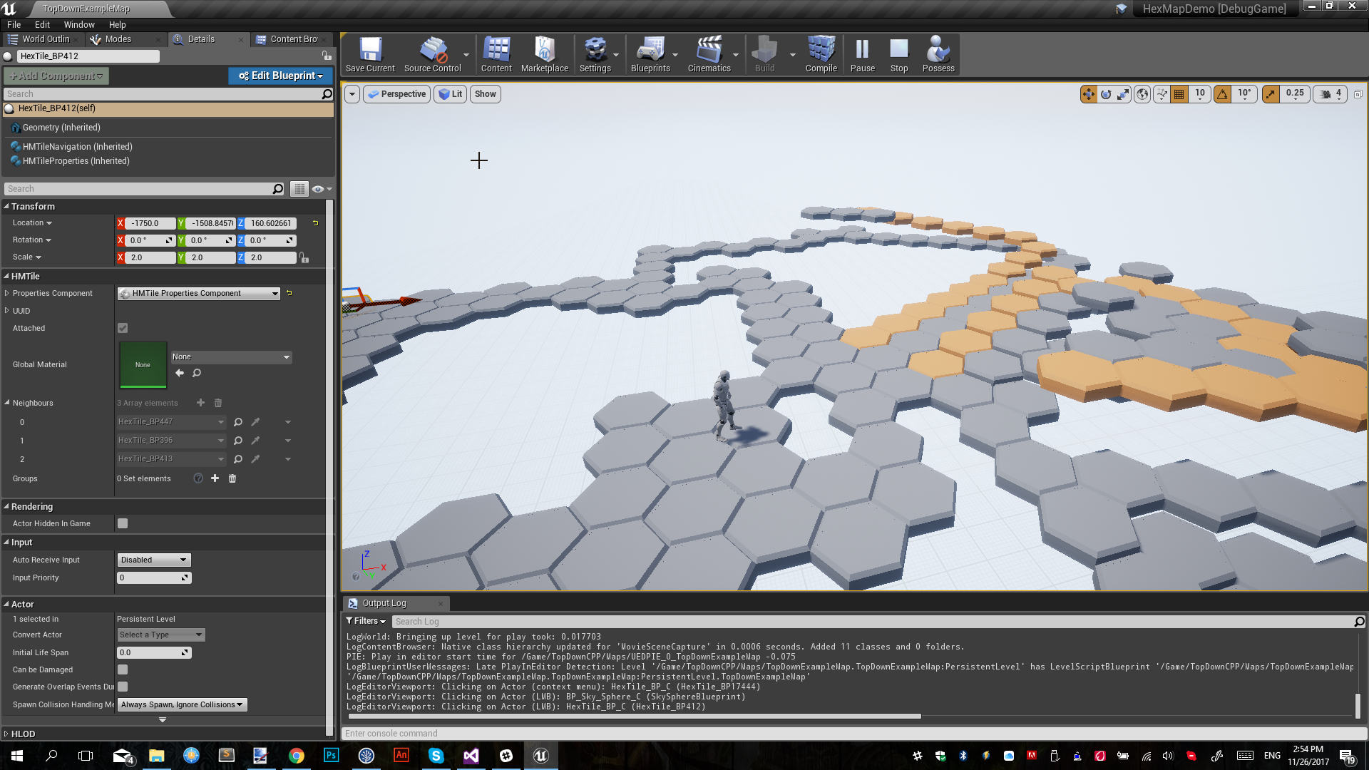 Hex Map Grid by serhiiserhiiv in Code Plugins - UE4 Marketplace